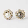 Bi-Color Pearl & Diamond Earrings (Yellow Gold) — Shreve, Crump & Low