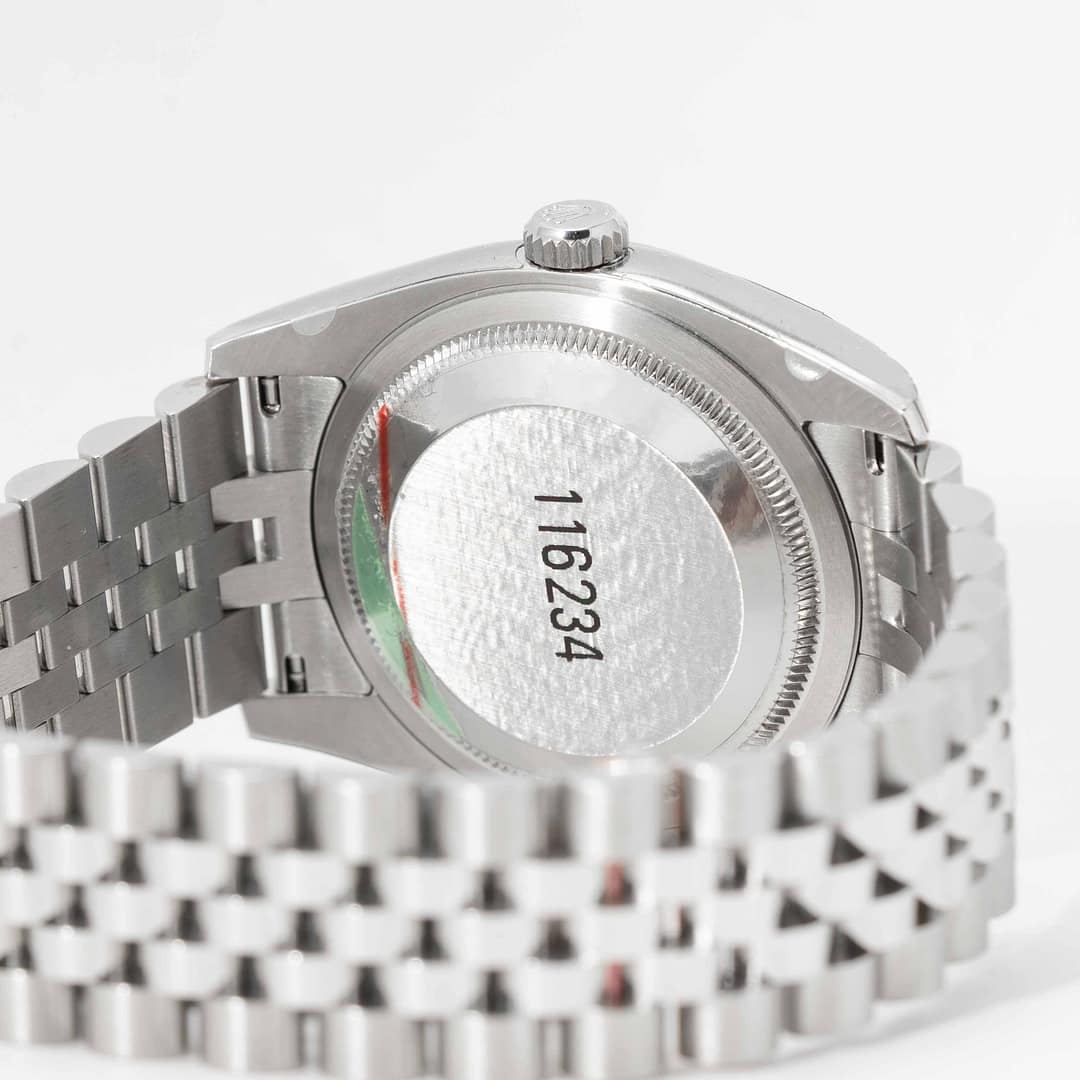 Rolex Oyster Perpetual Datejust 36 Red Roulette Date Stainless Steel ...