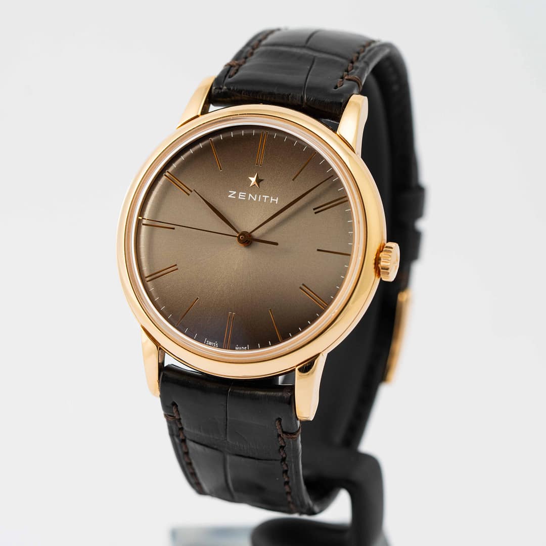 Preowned Zenith Elite Classic Fume Dial Rose Gold 39mm (18.2290.679/18 ...