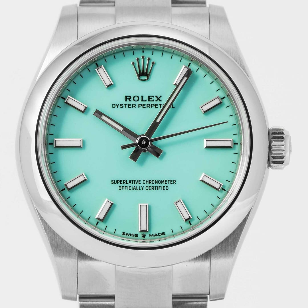 Rolex Oyster Perpetual 31 "Tiffany" Blue Dial Stainless Steel 31mm ...