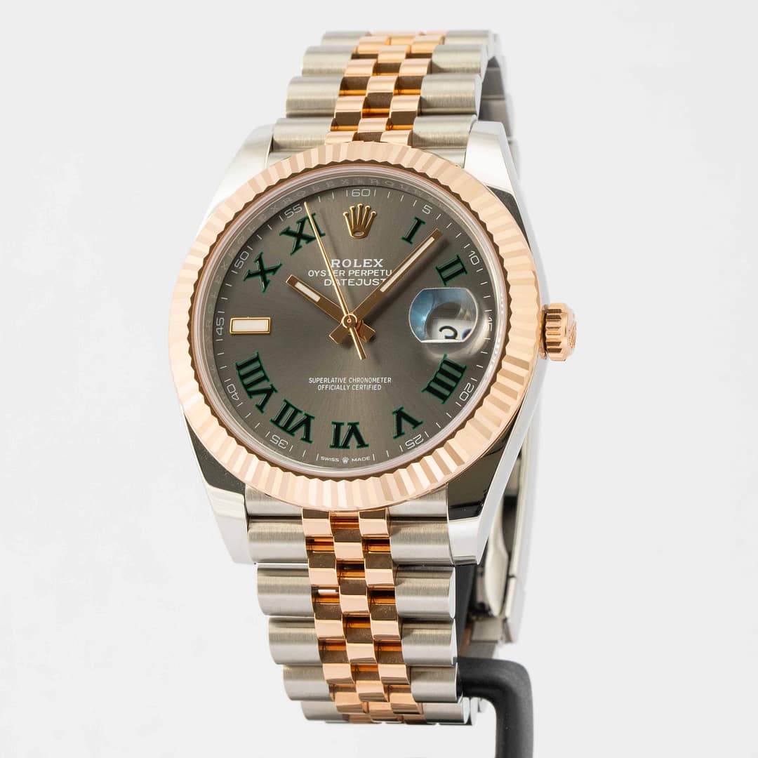 Rolex Datejust 41 "WIMBLEDON DIAL" Two-Tone Rose Gold and Stainless ...