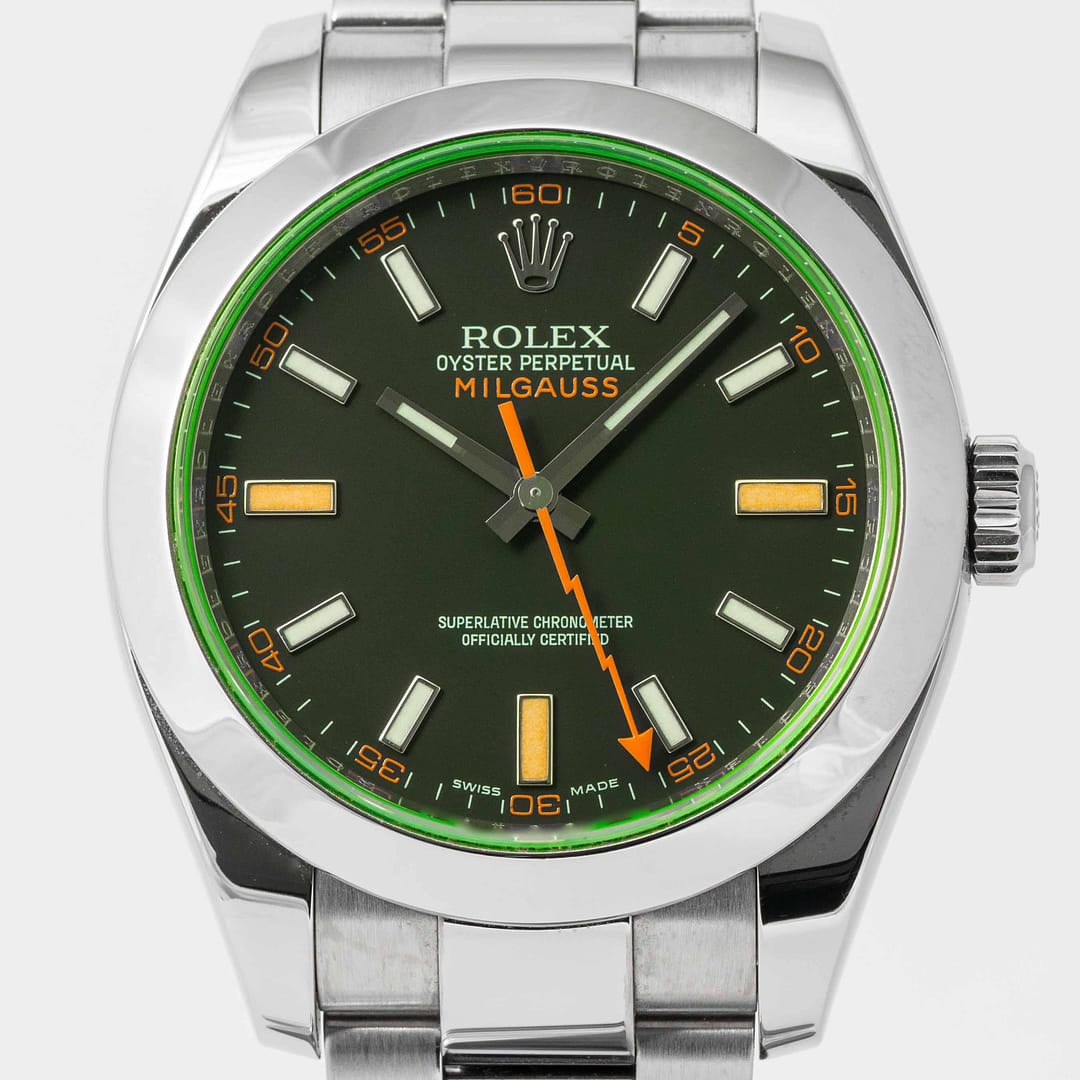 Rolex Milgauss Green Sapphire Crystal Stainless Steel 40mm (116400GV ...