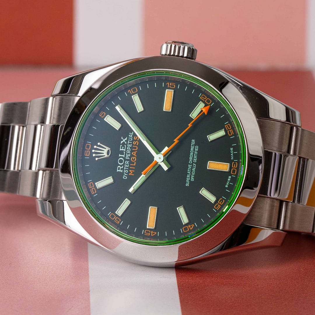 Rolex Milgauss Green Sapphire Crystal Stainless Steel 40mm (116400GV ...