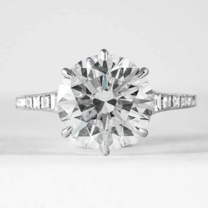 0.30 Carat Channel Set Princess Cut Diamond Halfway Band (Platinum ...