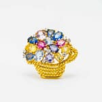 Bi-Color Pearl & Diamond Earrings (Yellow Gold) — Shreve, Crump & Low