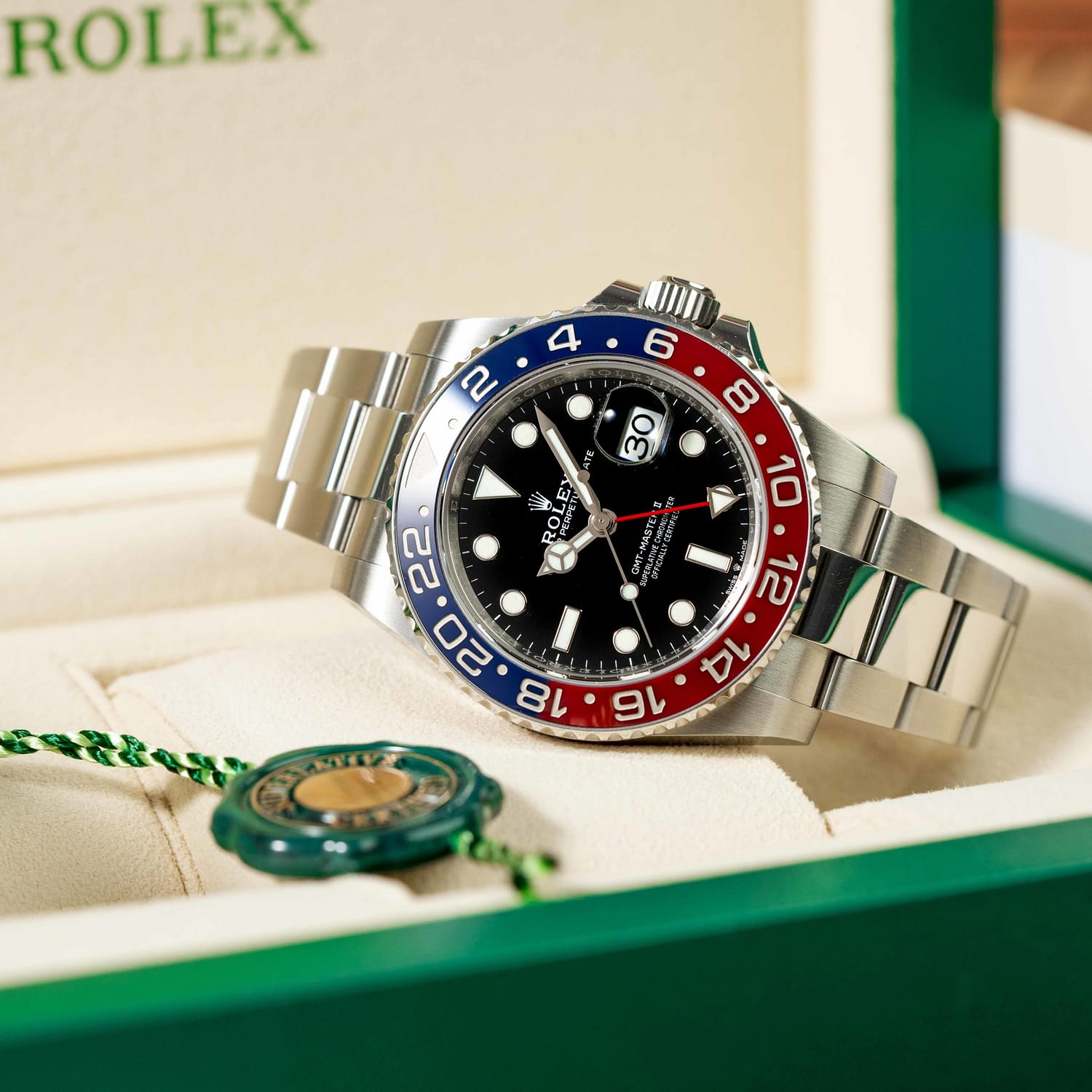 Rolex "Pepsi" GMT-MASTER II Stainless Steel 40mm (126710BLRO) — Shreve ...