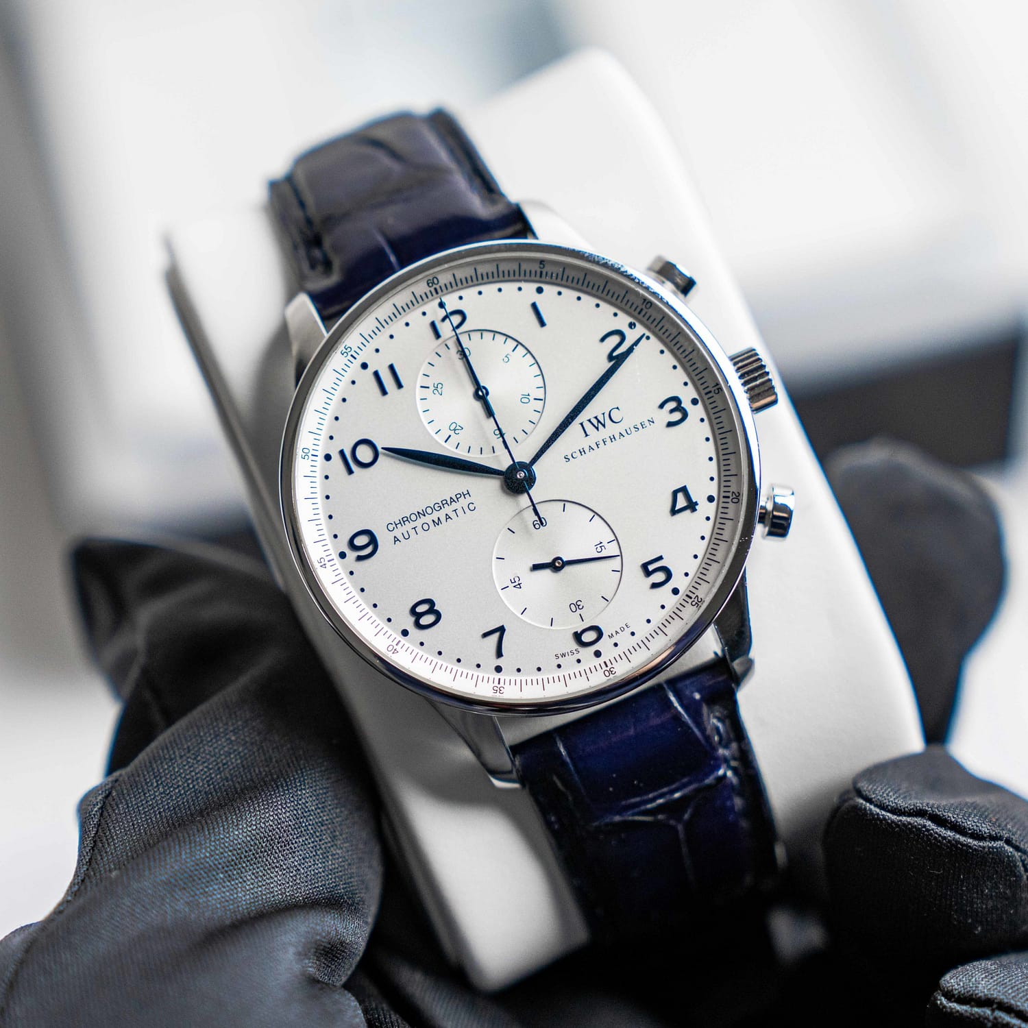 Pre-owned IWC Portugieser Chronograph Stainless Steel 41mm (IW371446 ...