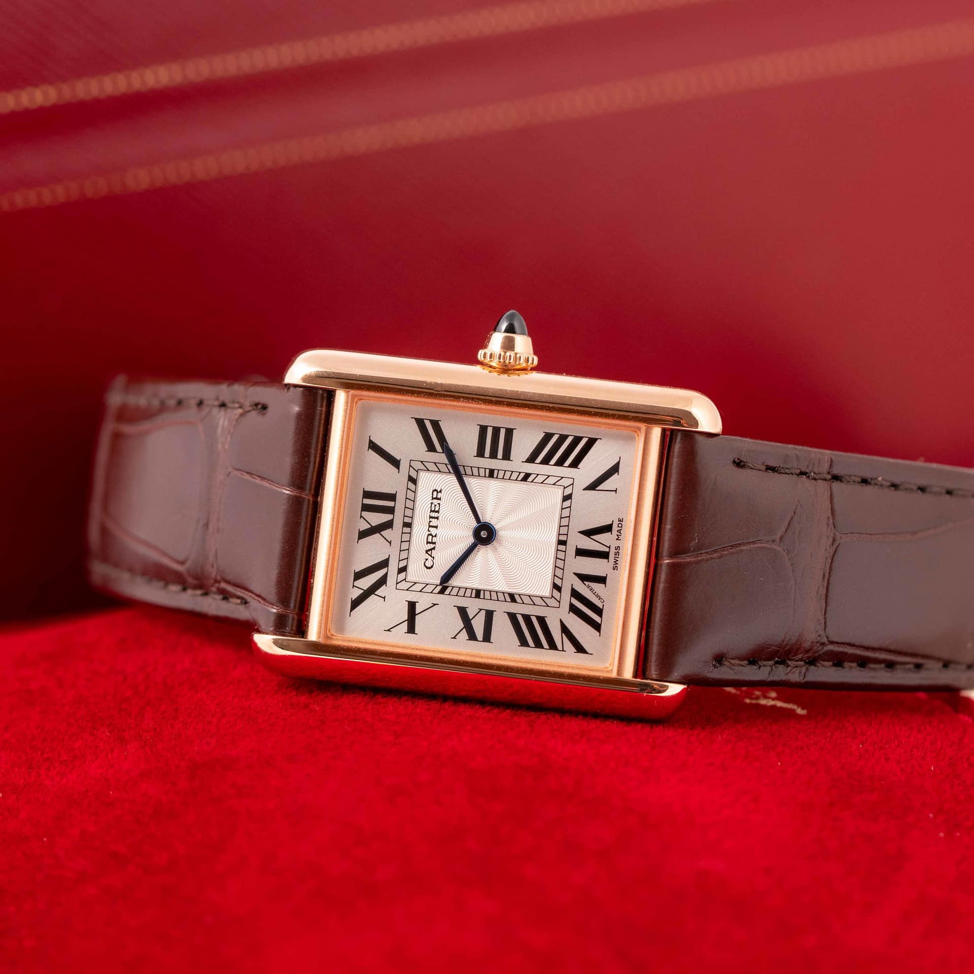 Cartier Tank Louis Rose Gold 33.7mm x 25.5 mm(WGTA0011) — Shreve, Crump ...