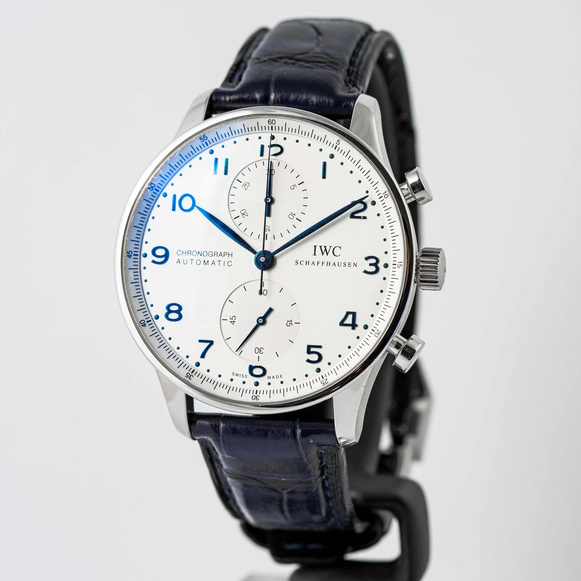 Pre-owned IWC Portugieser Chronograph Stainless Steel 41mm (IW371446 ...