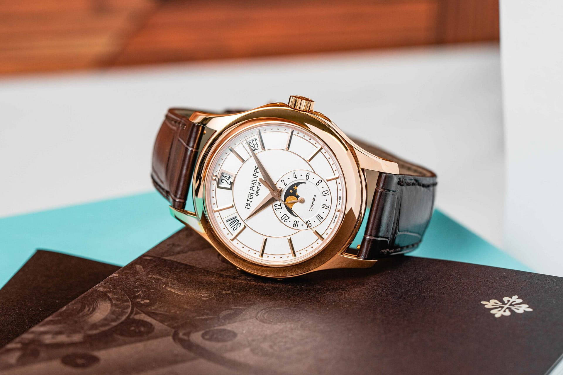 Patek Philippe Annual Calendar 5205R-001 "Tiffany & Co." Stamp Dial ...