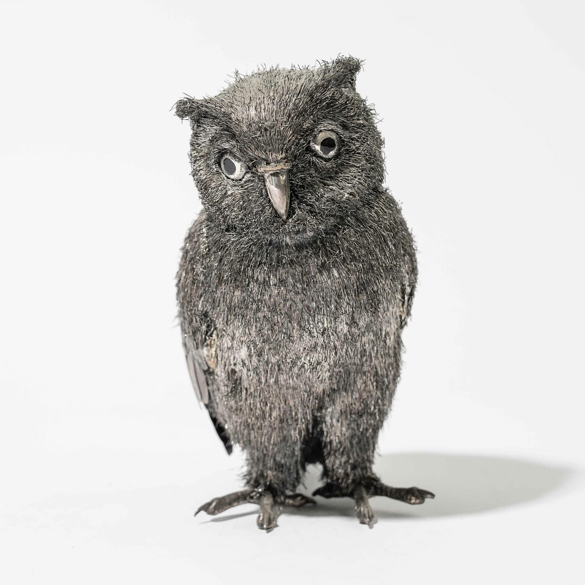 Mario Buccellati Sterling Silver Owl Figurine (Italian, 1950s) — Shreve ...