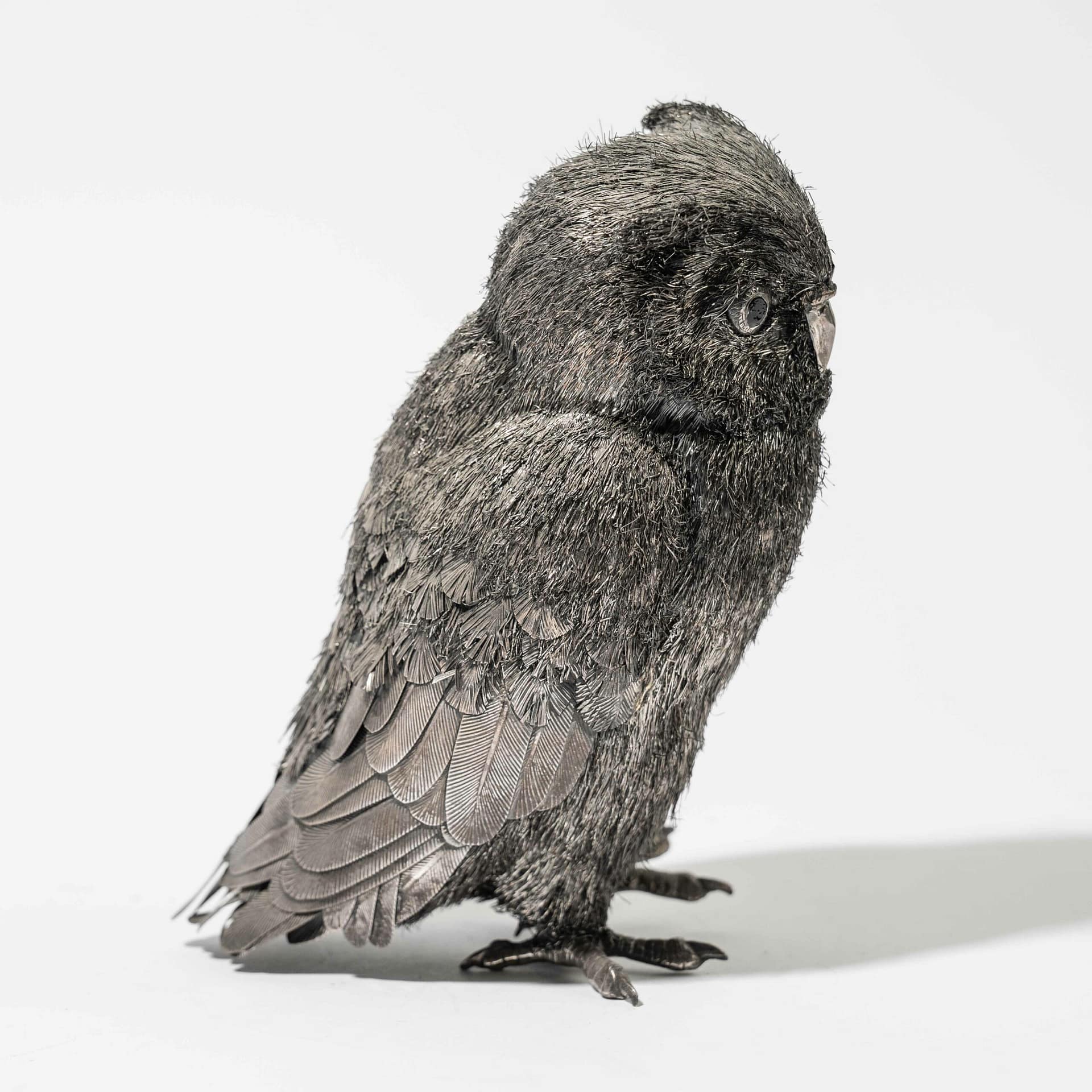 Mario Buccellati Sterling Silver Owl Figurine (Italian, 1950s) — Shreve ...