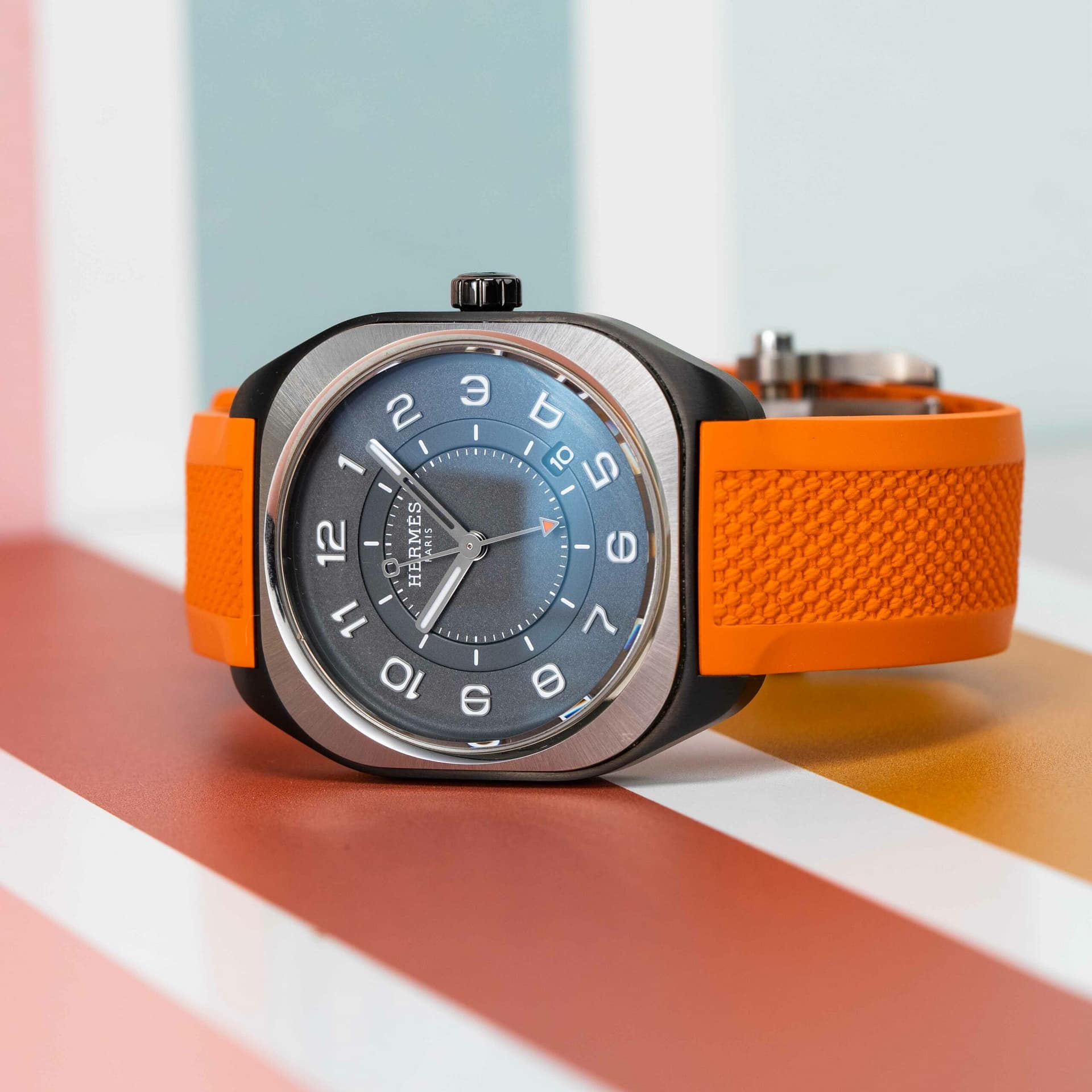 Hermes H08 Automatic Titanium and Black Titanium DLC 42mm (W049430WW00 ...