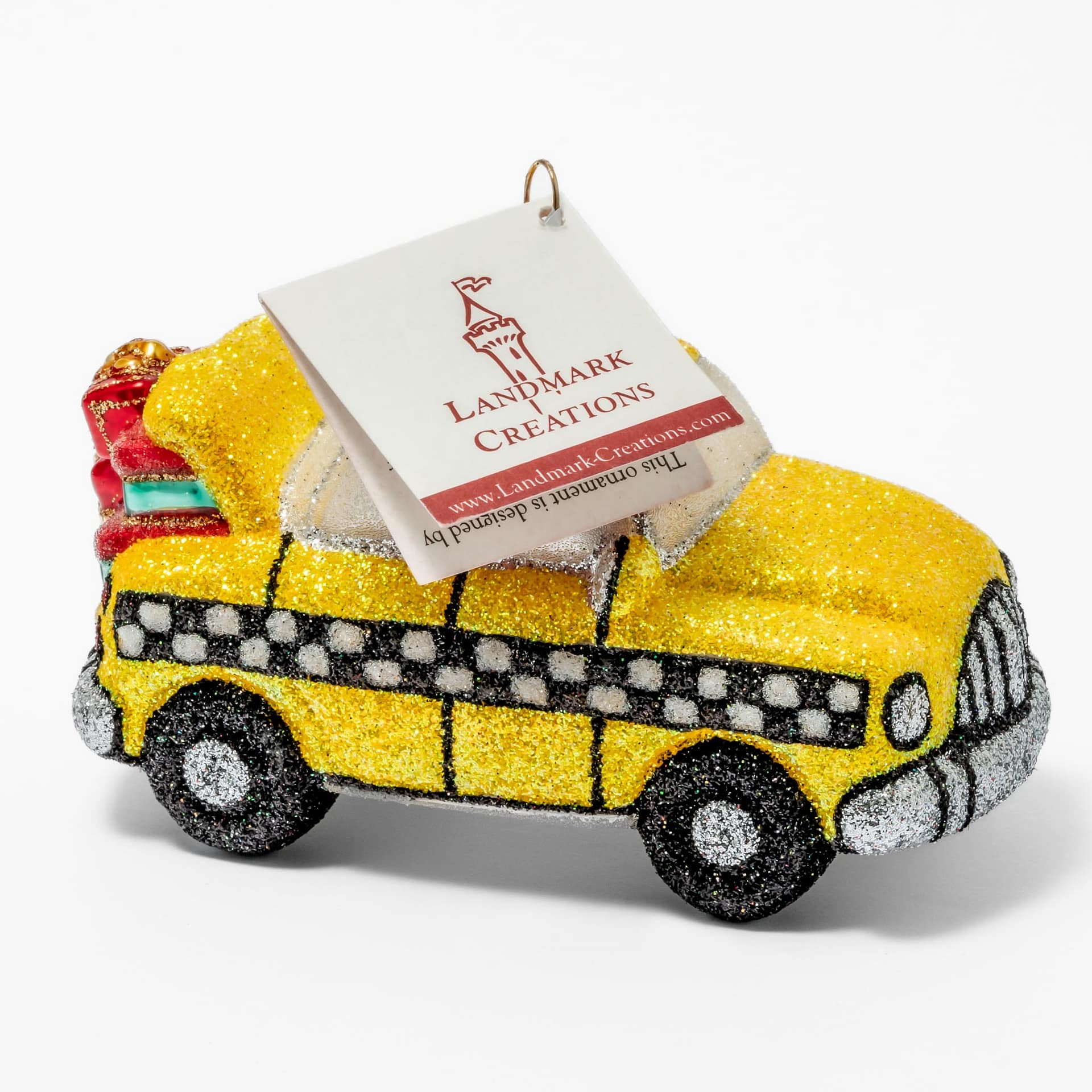 NYC Checkered Taxi Cab Ornament — Shreve, Crump & Low