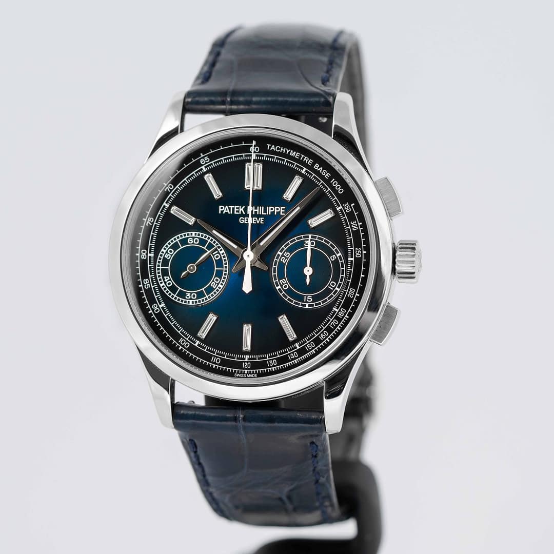 Patek Philippe 5170P-001 Chronograph Gradient Blue Diamond Platinum ...
