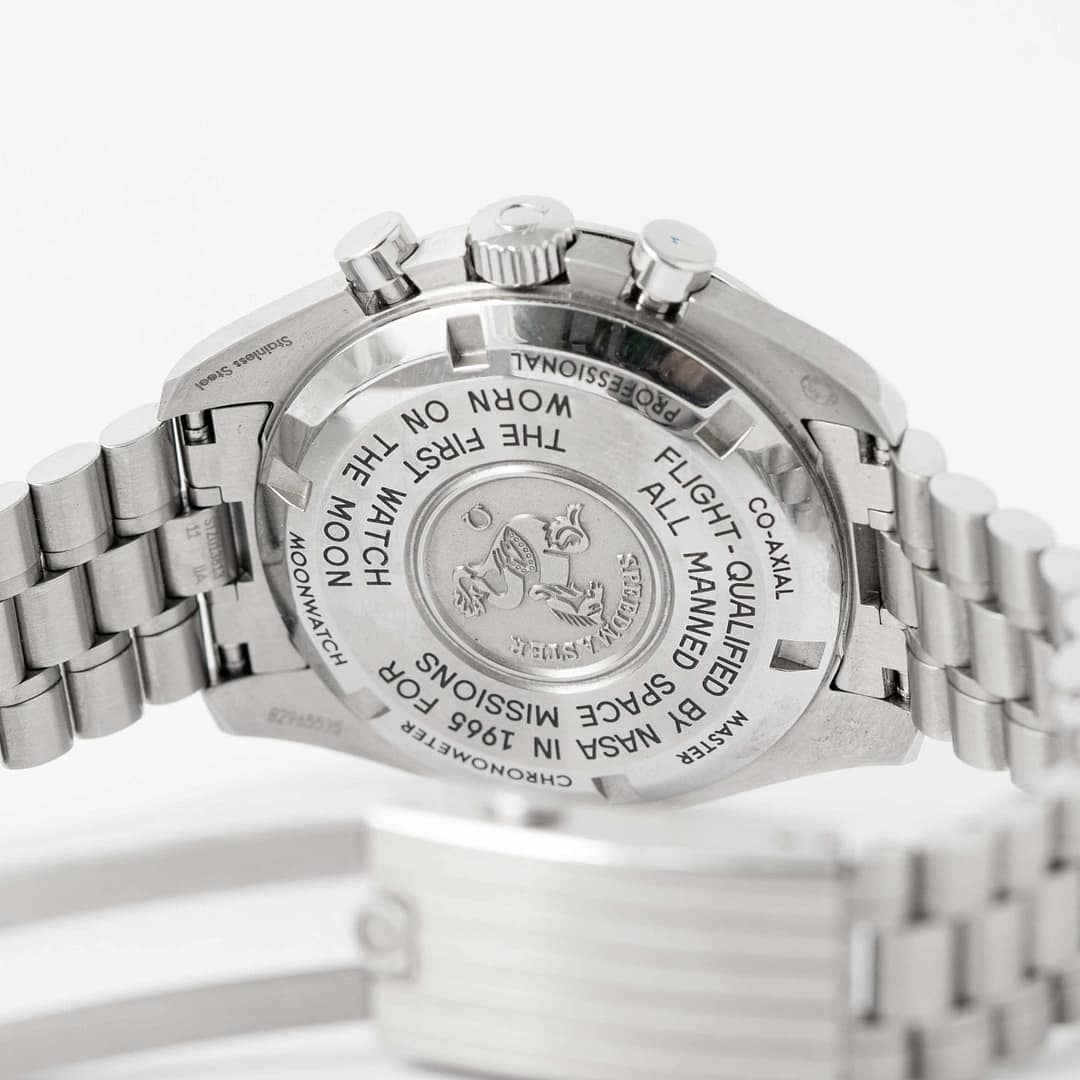 Pre-owned Omega Speedmaster Professional Moon Watch Hesalite Black Dial ...