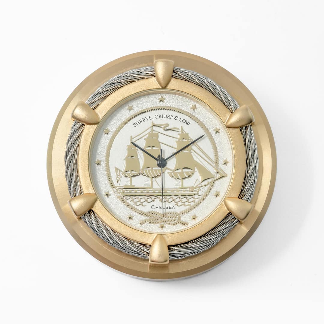 U.S.S. Constitution Paperweight Button Clock — Shreve, Crump & Low