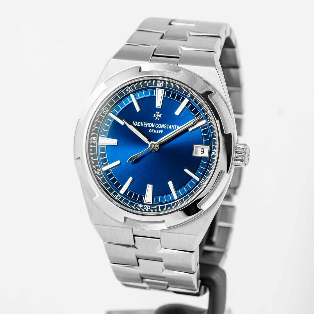Preowned Vacheron Constantin Overseas Blue Dial Stainless Steel 41mm ...