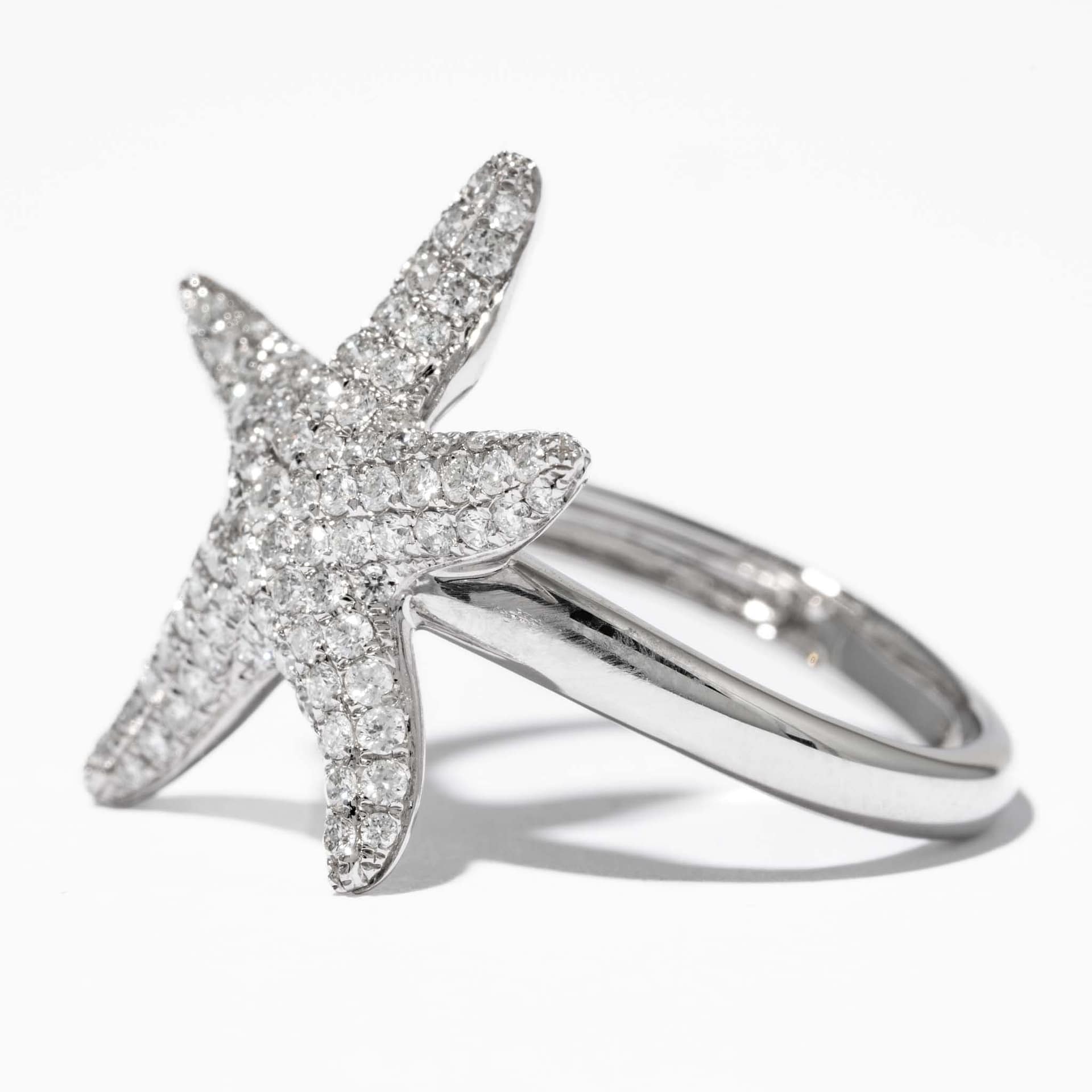 Diamond Starfish Ring (White Gold) — Shreve, Crump & Low