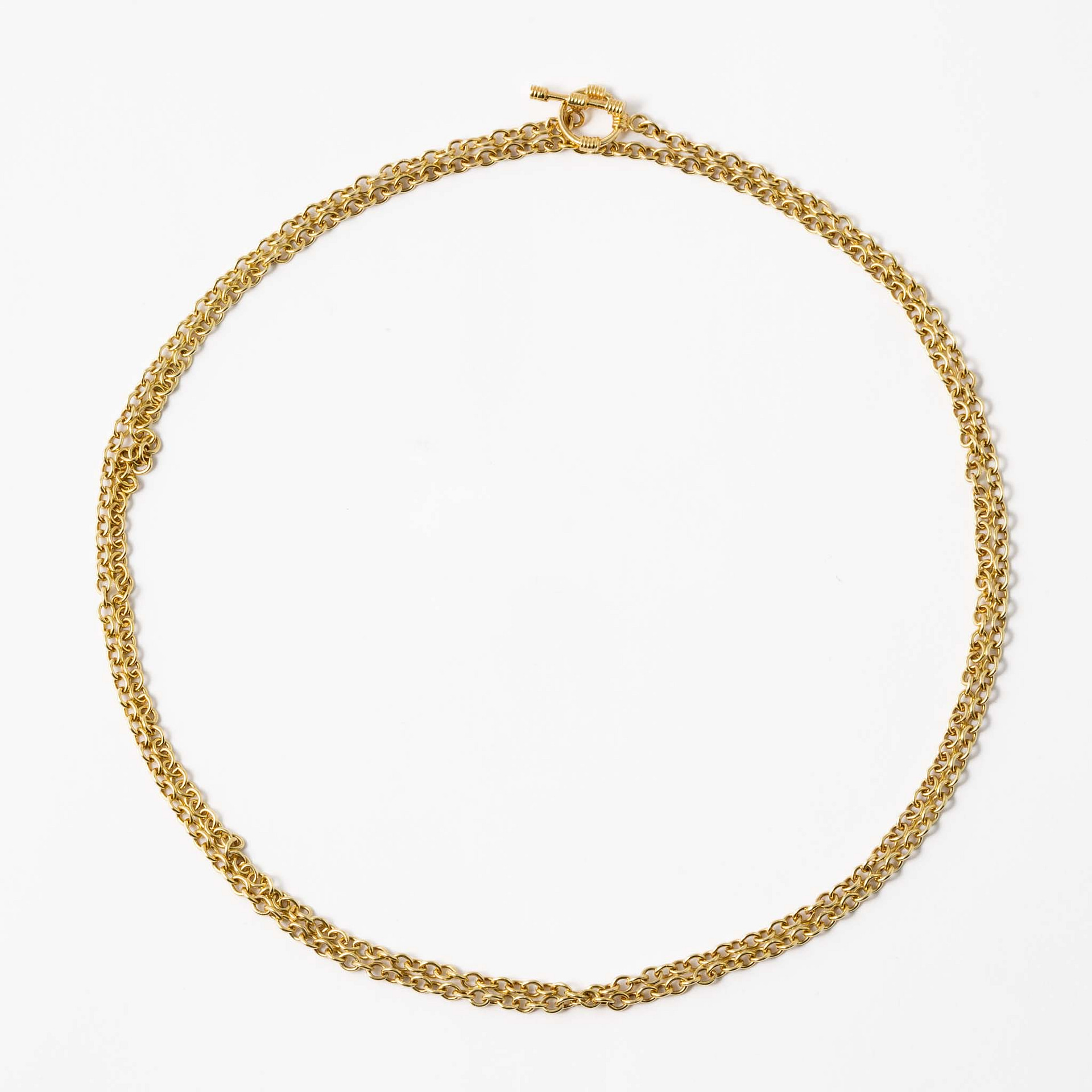 Toggle Clasp Chain Necklace (Yellow Gold) — Shreve, Crump & Low