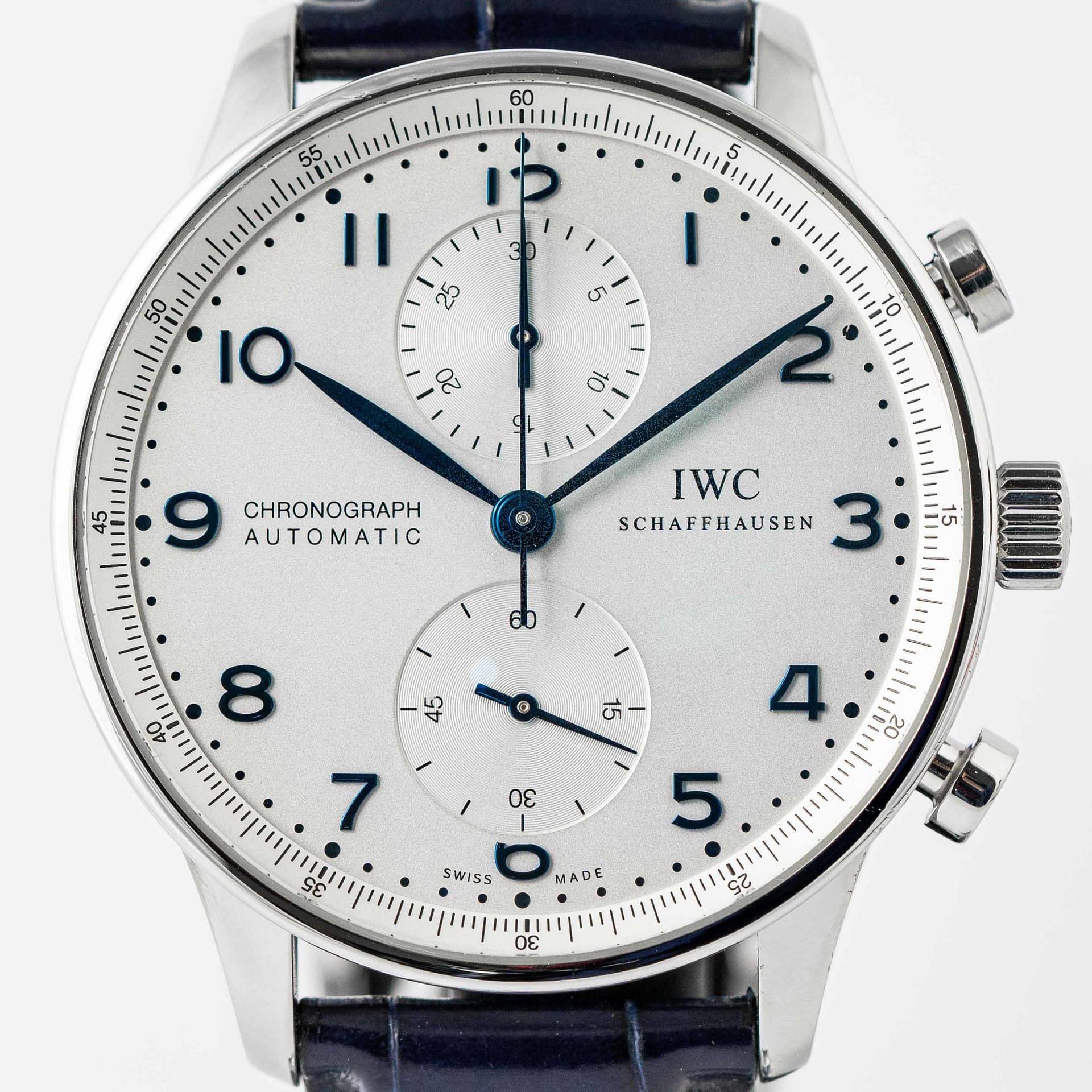Pre-owned IWC Portugieser Chronograph Stainless Steel 41mm (IW371446 ...