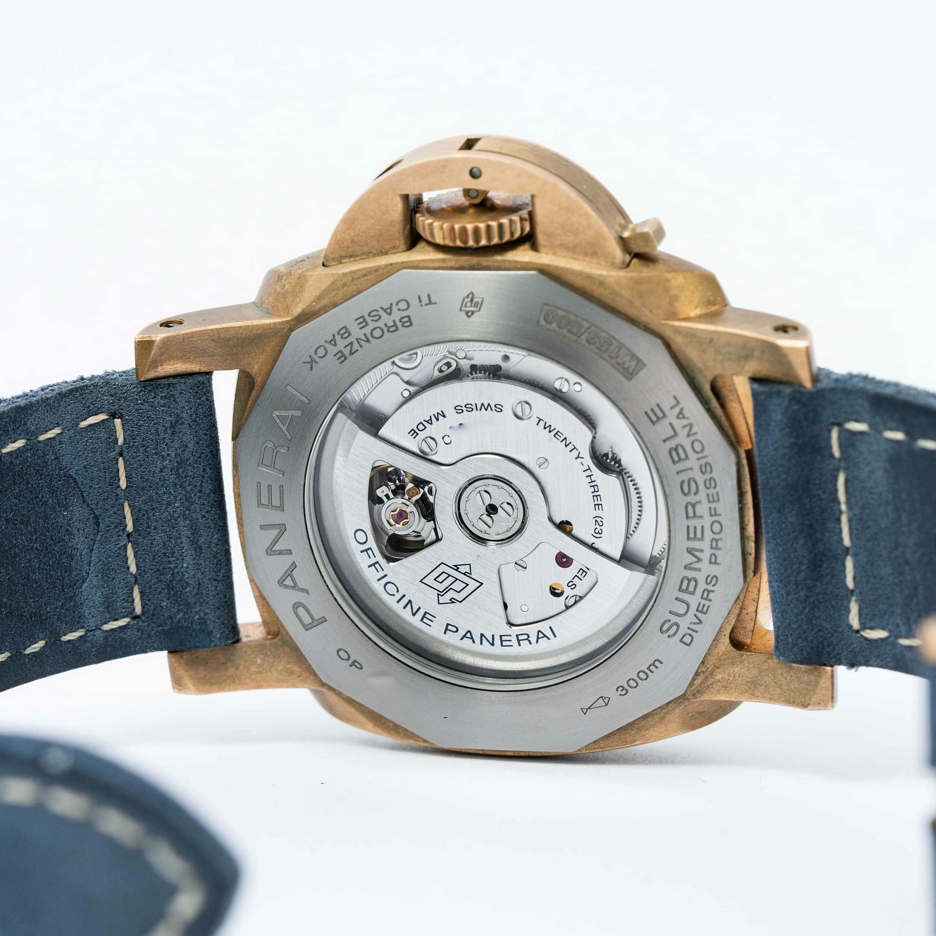 Preowned Panerai Submersible Bronzo "Blu Abisso" Bronze 42mm (PAM01074 ...