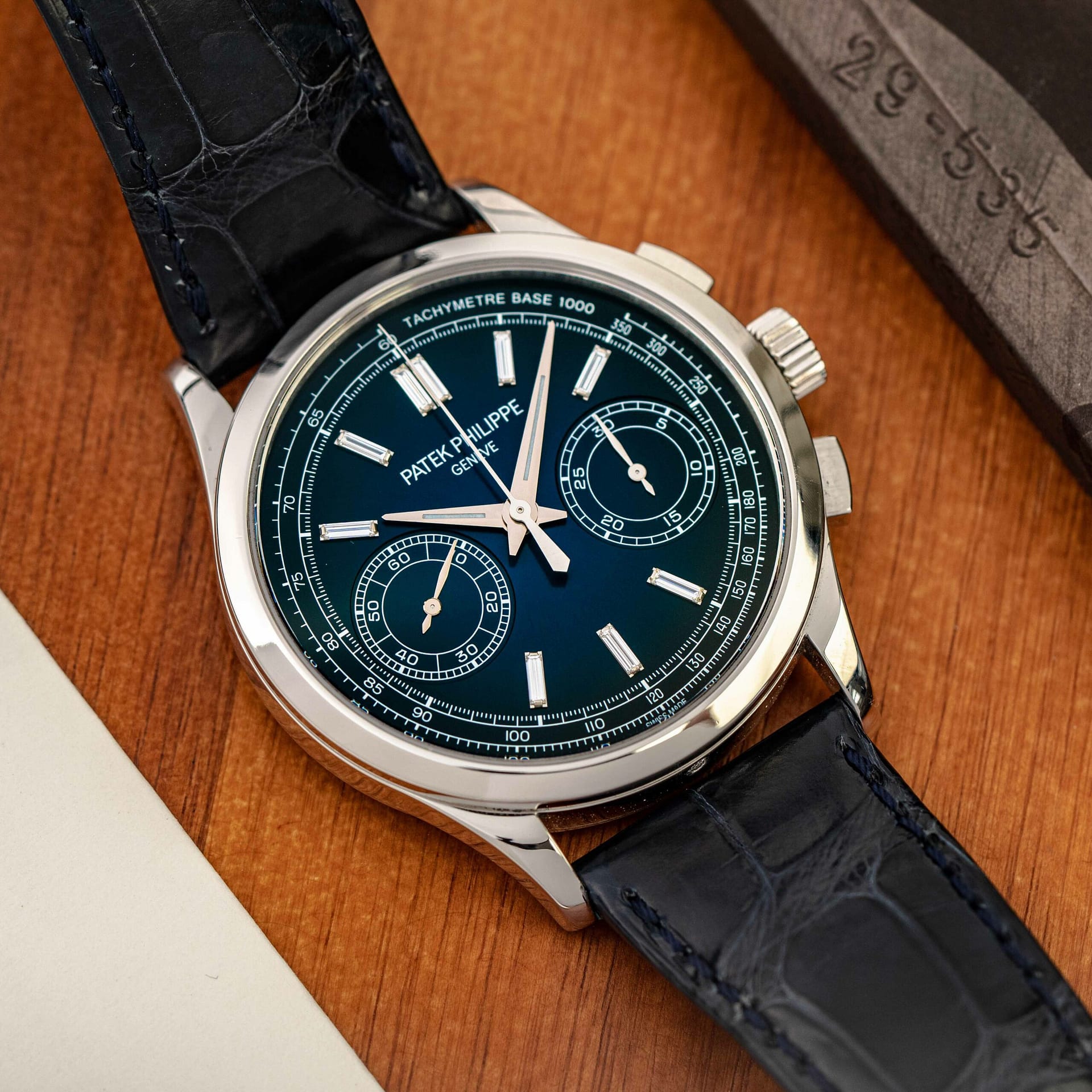 Patek Philippe 5170P-001 Chronograph Gradient Blue Diamond Platinum ...
