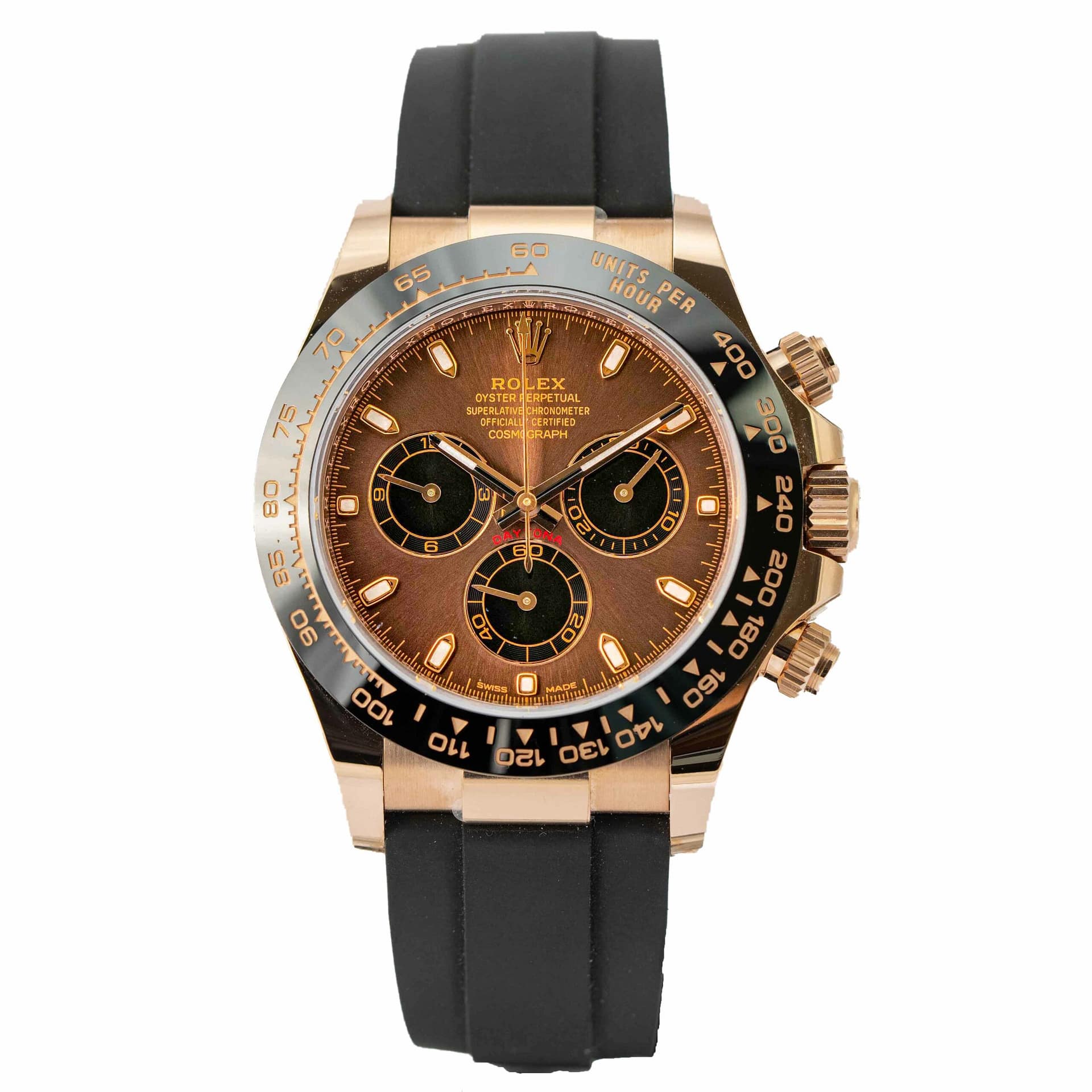 Rolex Cosmograph Daytona Chocolate Dial Rose Gold 40mm (116515LN ...